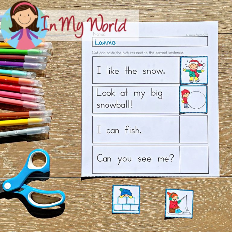 Winter Preschool No Prep Worksheets & Activities - In My World