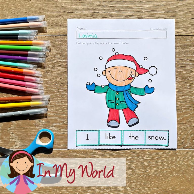 Winter Preschool No Prep Worksheets & Activities - In My World