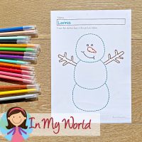 Winter Preschool No Prep Worksheets & Activities - In My World