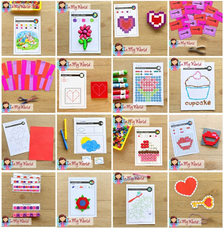 Fine Motor Printable Activities for February Morning Tubs | Bins - In ...