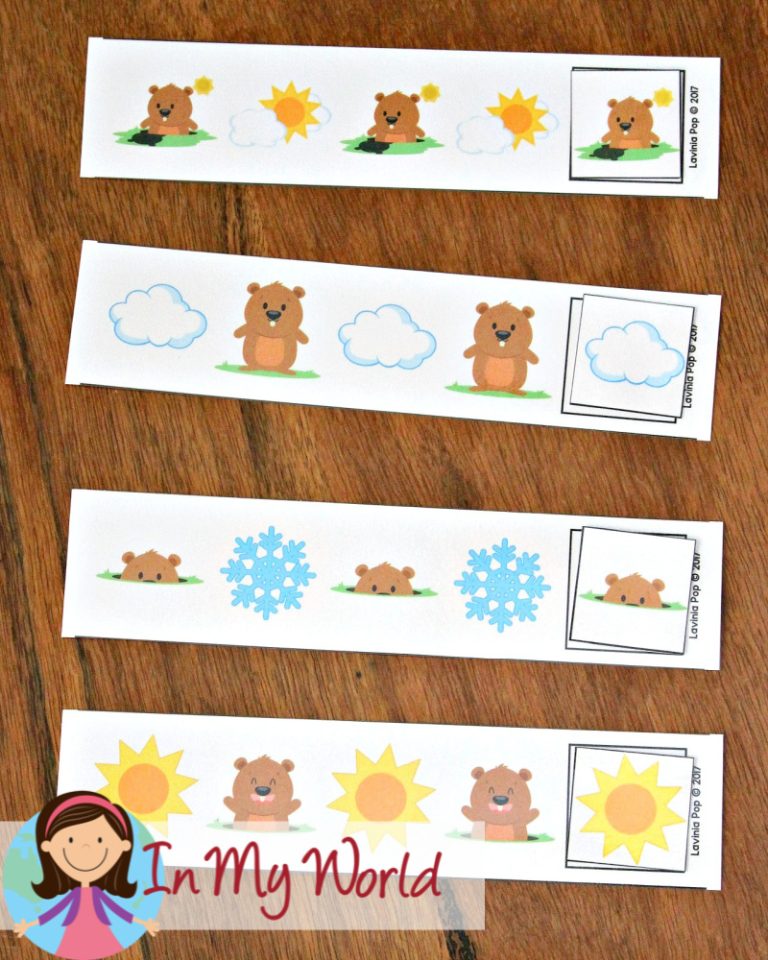 Groundhog Day Preschool Centers - In My World