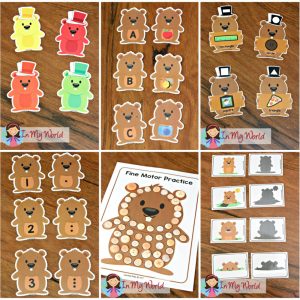 Groundhog Day Preschool Centers - In My World