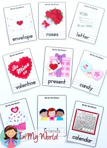 Valentine's Day Literacy Centers for Kindergarten - In My World