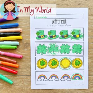 St. Patrick's Day Preschool Worksheets and Activities - In My World