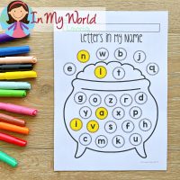 St. Patrick's Day Preschool Worksheets and Activities - In My World