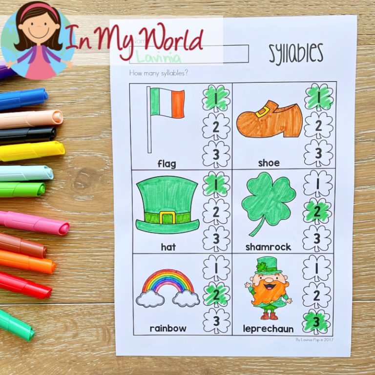 St. Patrick's Day Preschool Worksheets and Activities - In My World