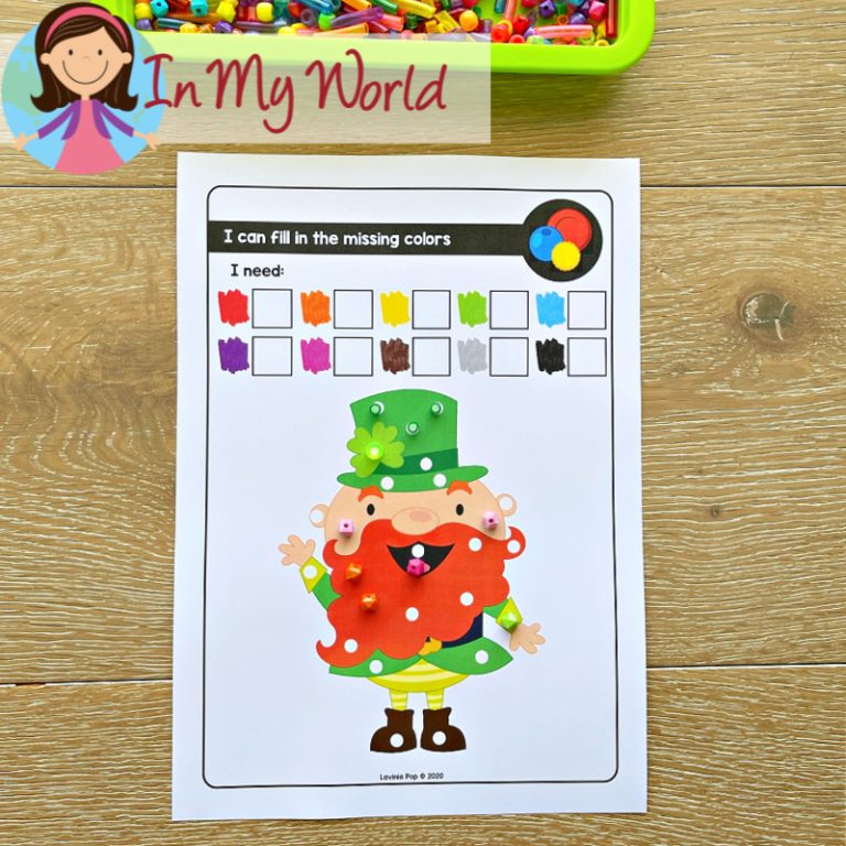 Fine Motor Printable Activities for March Morning Tubs | Bins - In My World