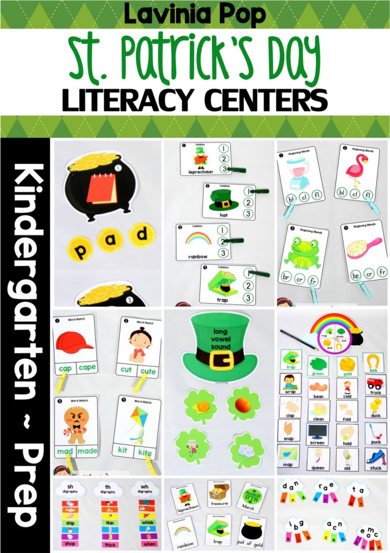 St. Patrick’s Day Literacy Centers for Kindergarten - In My World