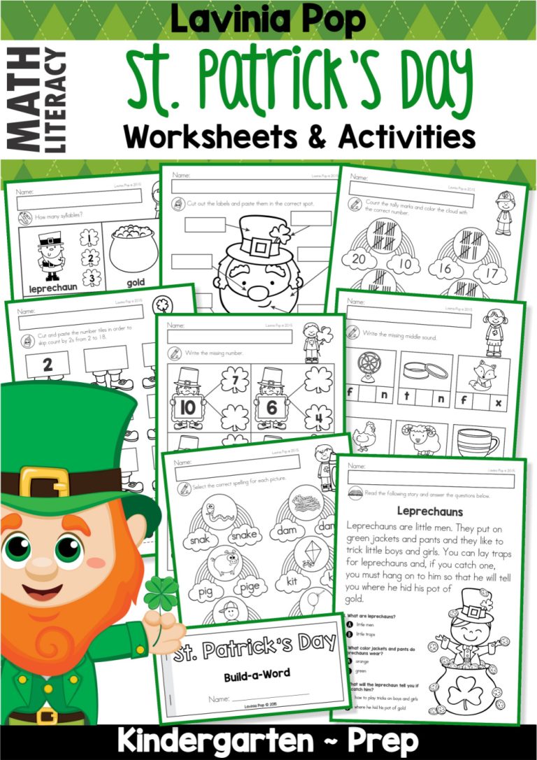 St. Patrick's Day Math Centers for Kindergarten | Morning Tubs / Bins ...