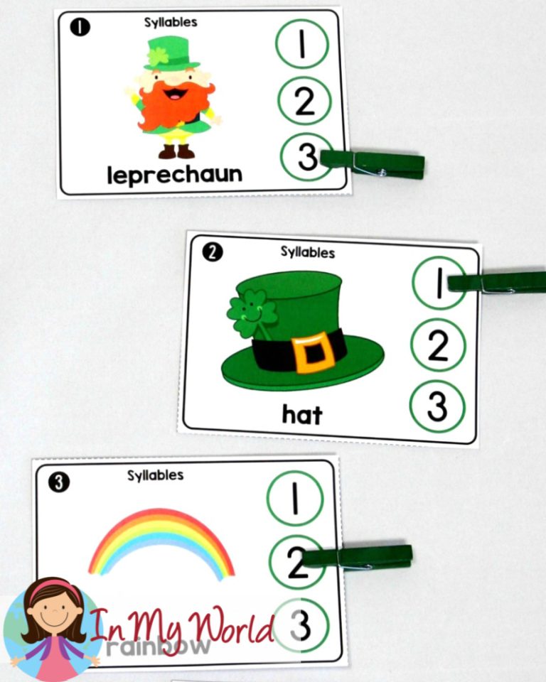 St. Patrick’s Day Literacy Centers for Kindergarten - In My World