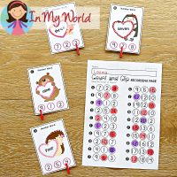 Valentine's Day Math Centers for Kindergarten | Morning Tubs / Bins ...