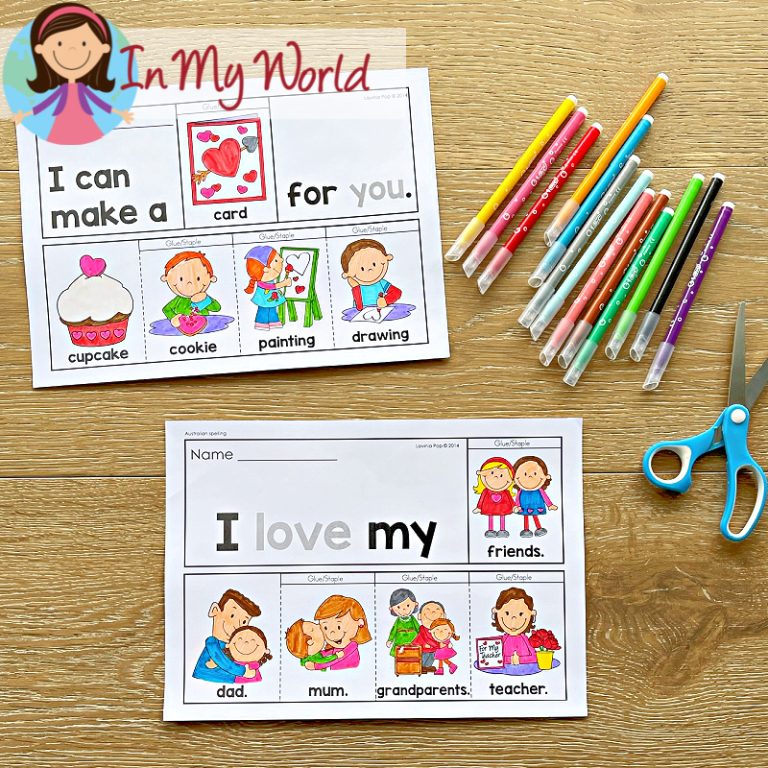 Valentine's Day Fluency Sight Word Flip Books - In My World