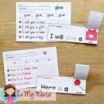 Valentine's Day Fluency Sight Word Flip Books - In My World