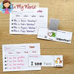 Valentine's Day Fluency Sight Word Flip Books - In My World