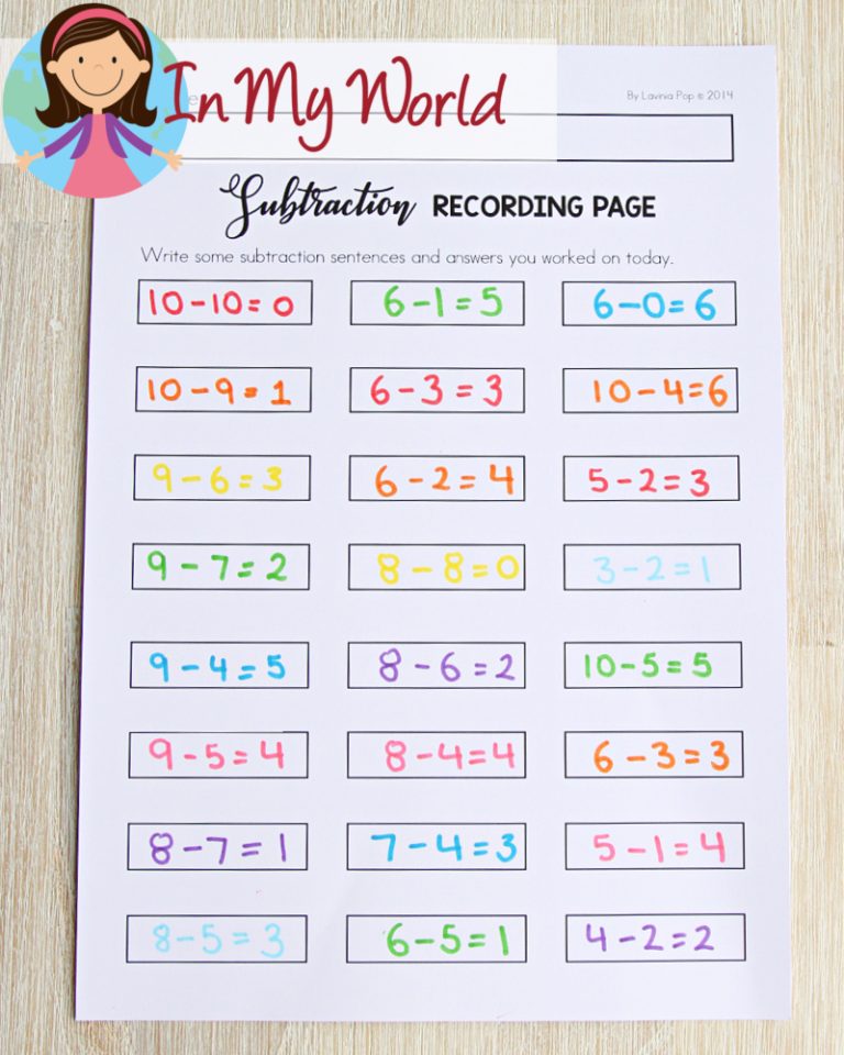 Spring Math Centers for Kindergarten | Morning Tubs / Bins - In My World
