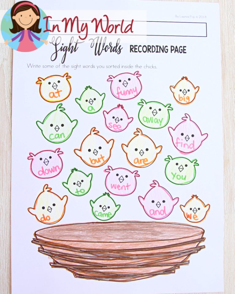 Spring Literacy Centers for Kindergarten - In My World