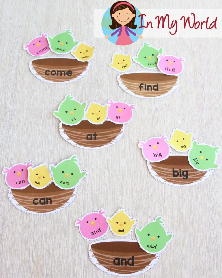 Spring Literacy Centers for Kindergarten - In My World