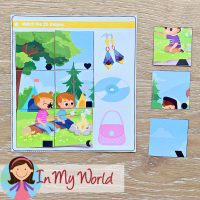 Kindergarten Morning Bins | Tubs | Centers Set 8 - In My World