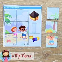 Kindergarten Morning Bins | Tubs | Centers Set 8 - In My World