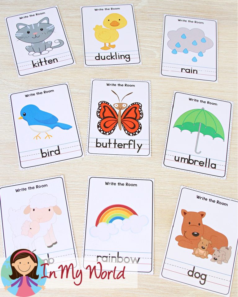Spring Literacy Centers for Kindergarten - In My World