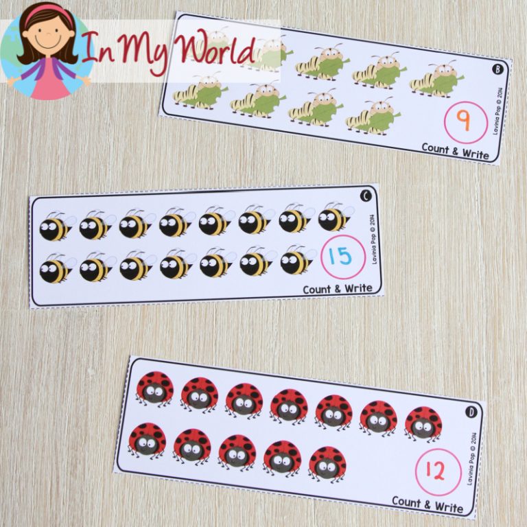 Spring Math Centers for Kindergarten | Morning Tubs / Bins - In My World