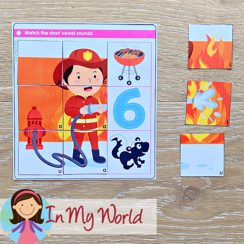 3 Short Vowel Sounds In My World