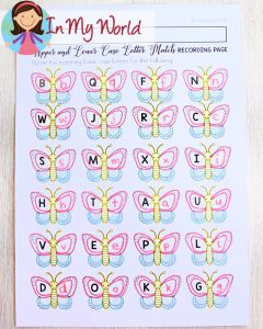 Spring Literacy Centers for Kindergarten - In My World