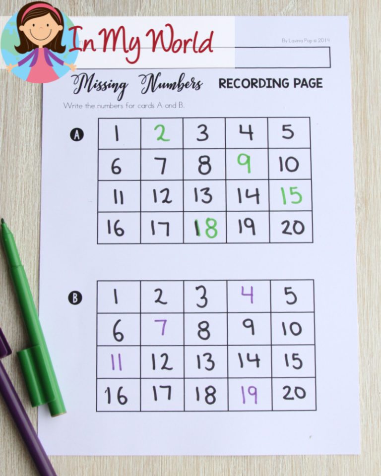 Spring Math Centers for Kindergarten | Morning Tubs / Bins - In My World