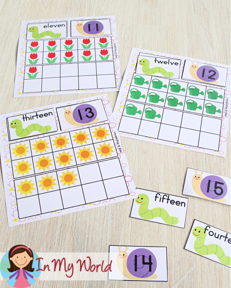 Spring Math Centers for Kindergarten | Morning Tubs / Bins - In My World