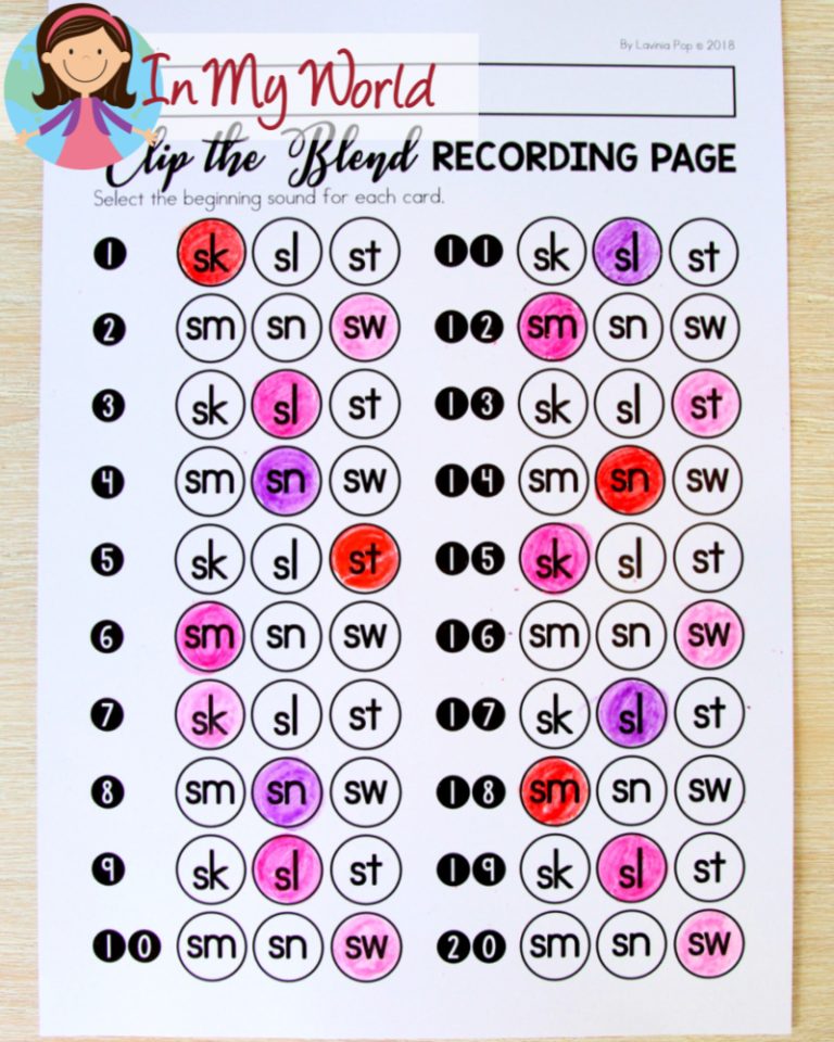 Spring Literacy Centers for Kindergarten - In My World