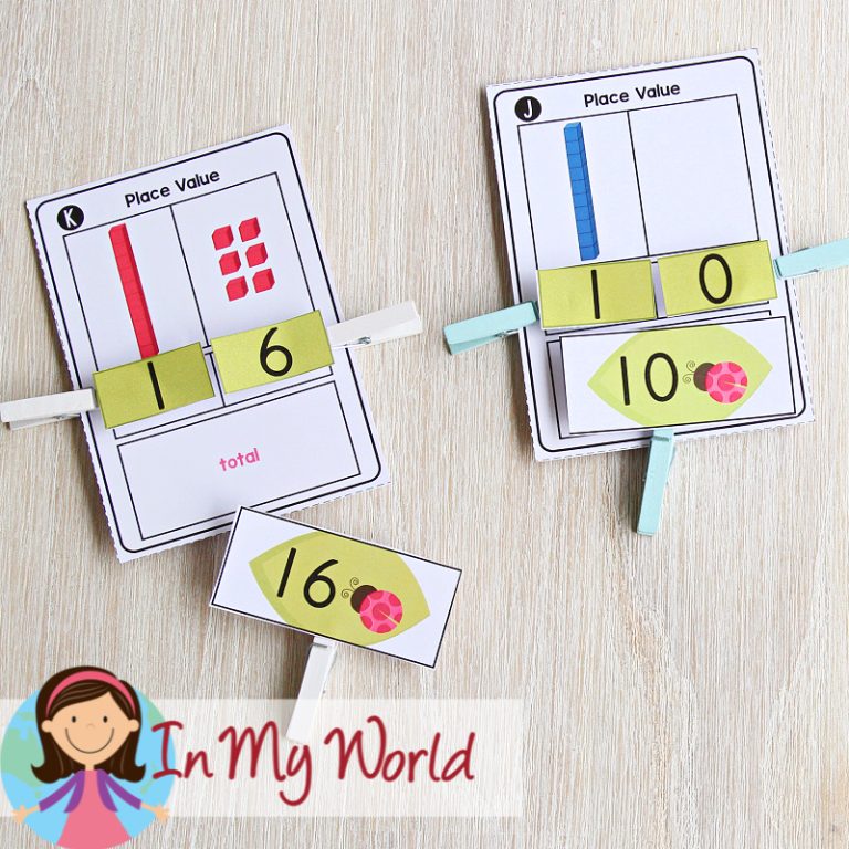 Spring Math Centers for Kindergarten | Morning Tubs / Bins - In My World