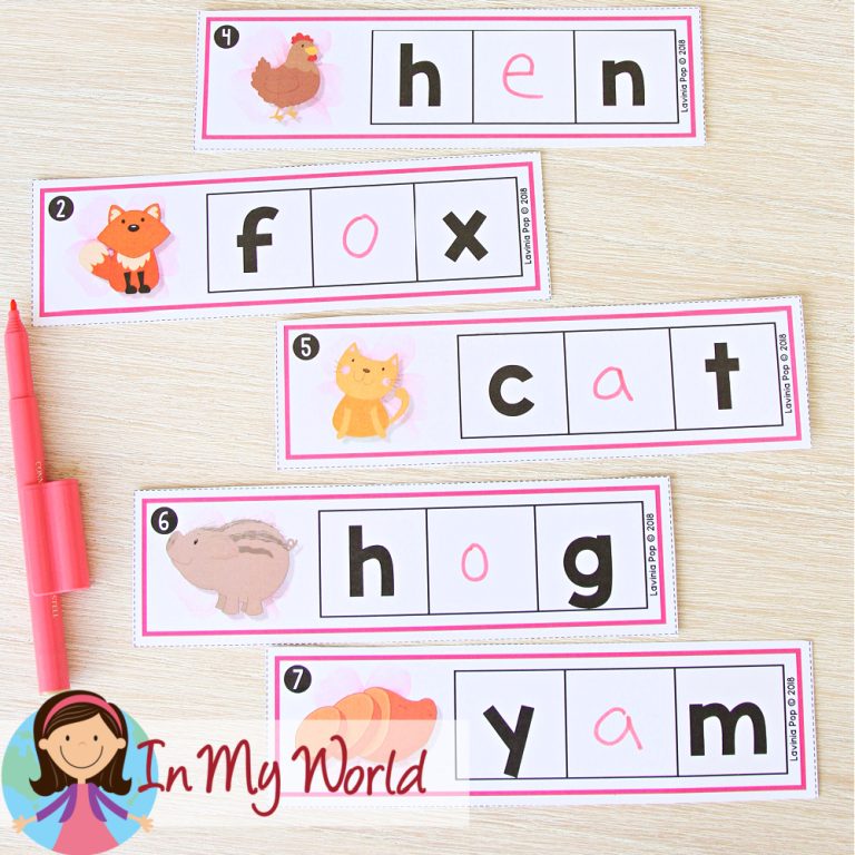 Spring Literacy Centers for Kindergarten - In My World