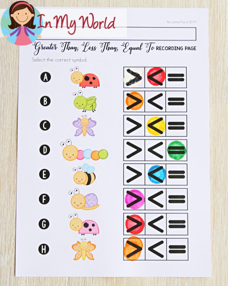 Spring Math Centers for Kindergarten | Morning Tubs / Bins - In My World