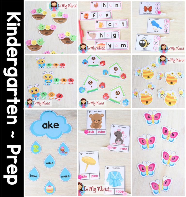 Spring Literacy Centers for Kindergarten - In My World