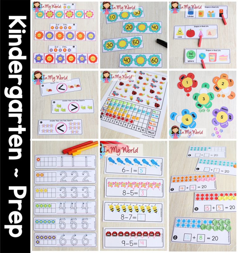 Spring Math Centers for Kindergarten | Morning Tubs / Bins - In My World
