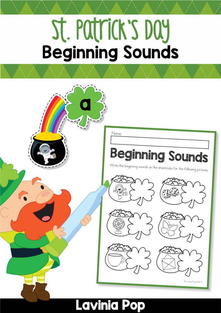 St. Patrick's Day Beginning Sounds Freebie - In My World