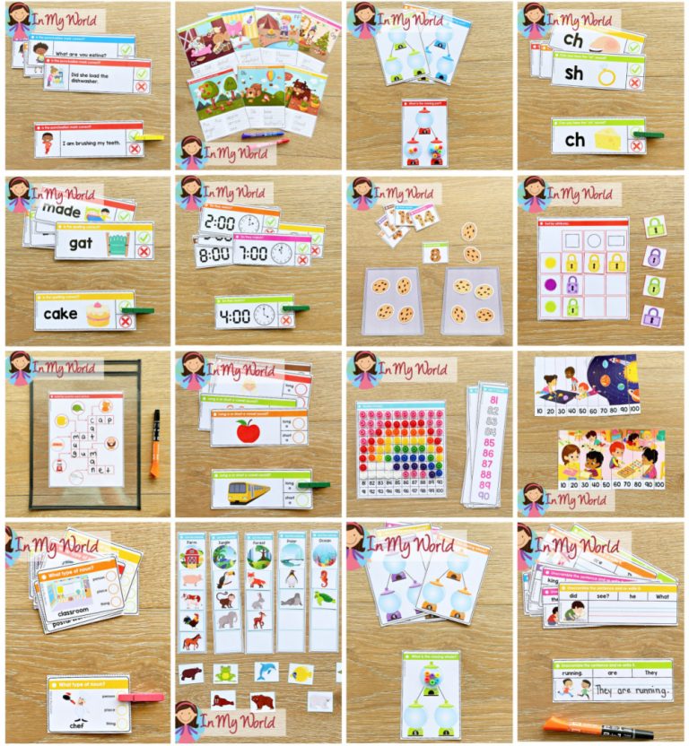 Kindergarten Morning Bins | Tubs | Centers Set 9 - In My World