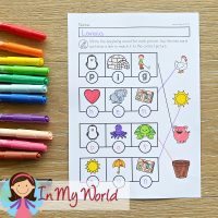 Kindergarten-Spring-Worksheets-CVC-Words - In My World