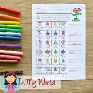 Spring Worksheets and Activities for Kindergarten - In My World