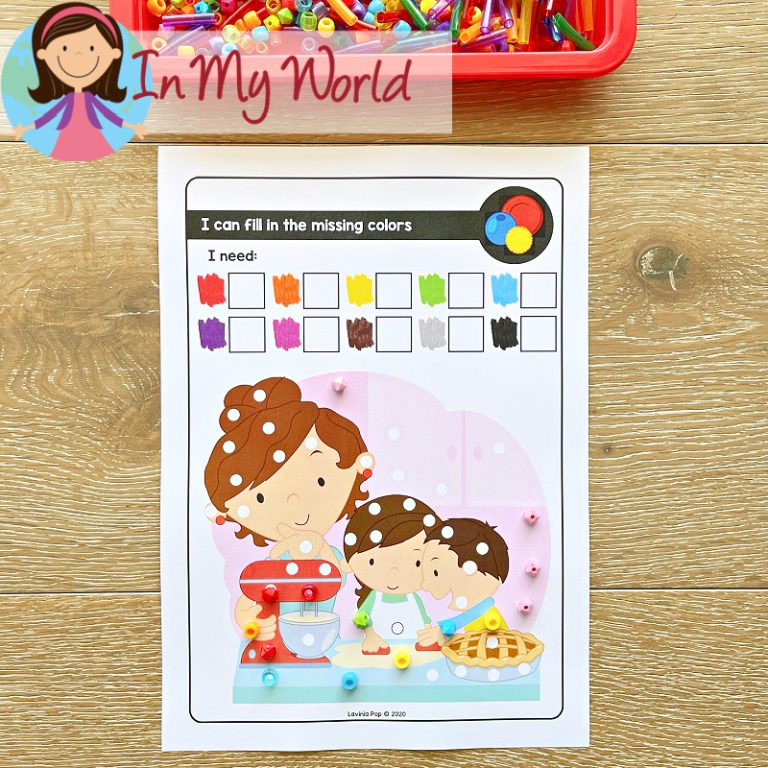 Fine Motor Printable Activities for May Morning Tubs | Bins - In My World