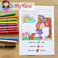 Spring Preschool Worksheets & Activities - In My World
