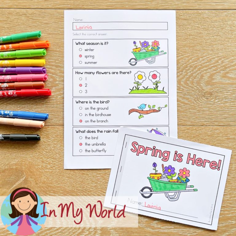 Spring Preschool Worksheets & Activities - In My World