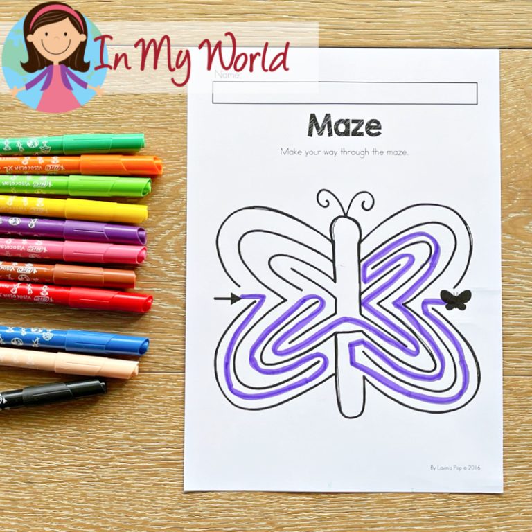 4.-Preschool-Spring-Worksheets-Maze - In My World
