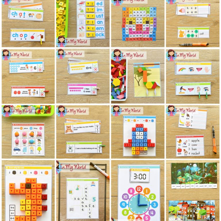 Kindergarten Morning Bins | Tubs | Centers Set 10 - In My World
