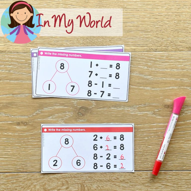 Kindergarten Morning Bins | Tubs | Centers Set 11 - In My World
