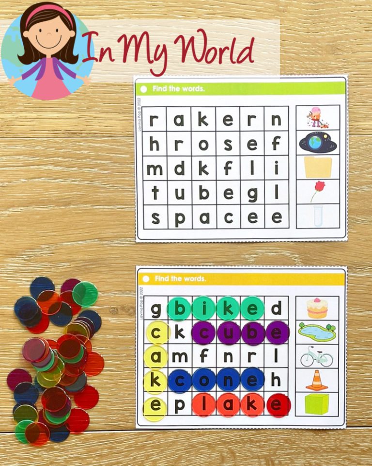 Kindergarten Morning Bins | Tubs | Centers Set 11 - In My World