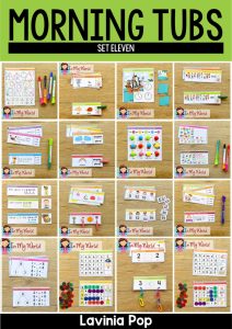 Kindergarten Morning Bins | Tubs | Centers Set 11 - In My World