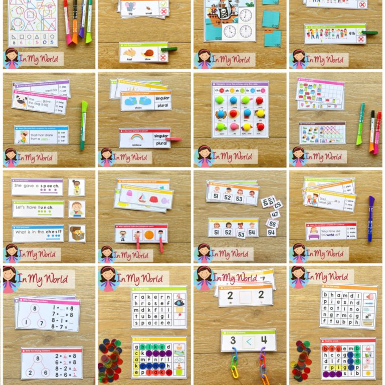 Kindergarten Morning Bins | Tubs | Centers Set 11 - In My World