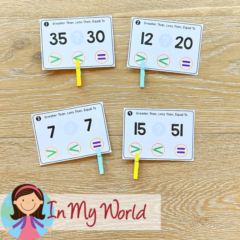 Summer Math Centers for Kindergarten - In My World