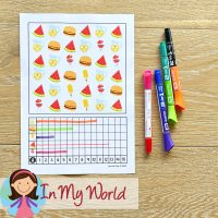 Summer Math Centers for Kindergarten - In My World